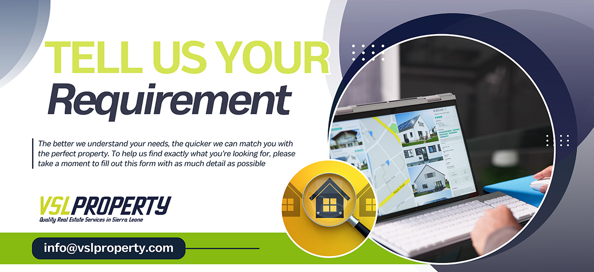 Property Requirement for Real Estate – Client Information